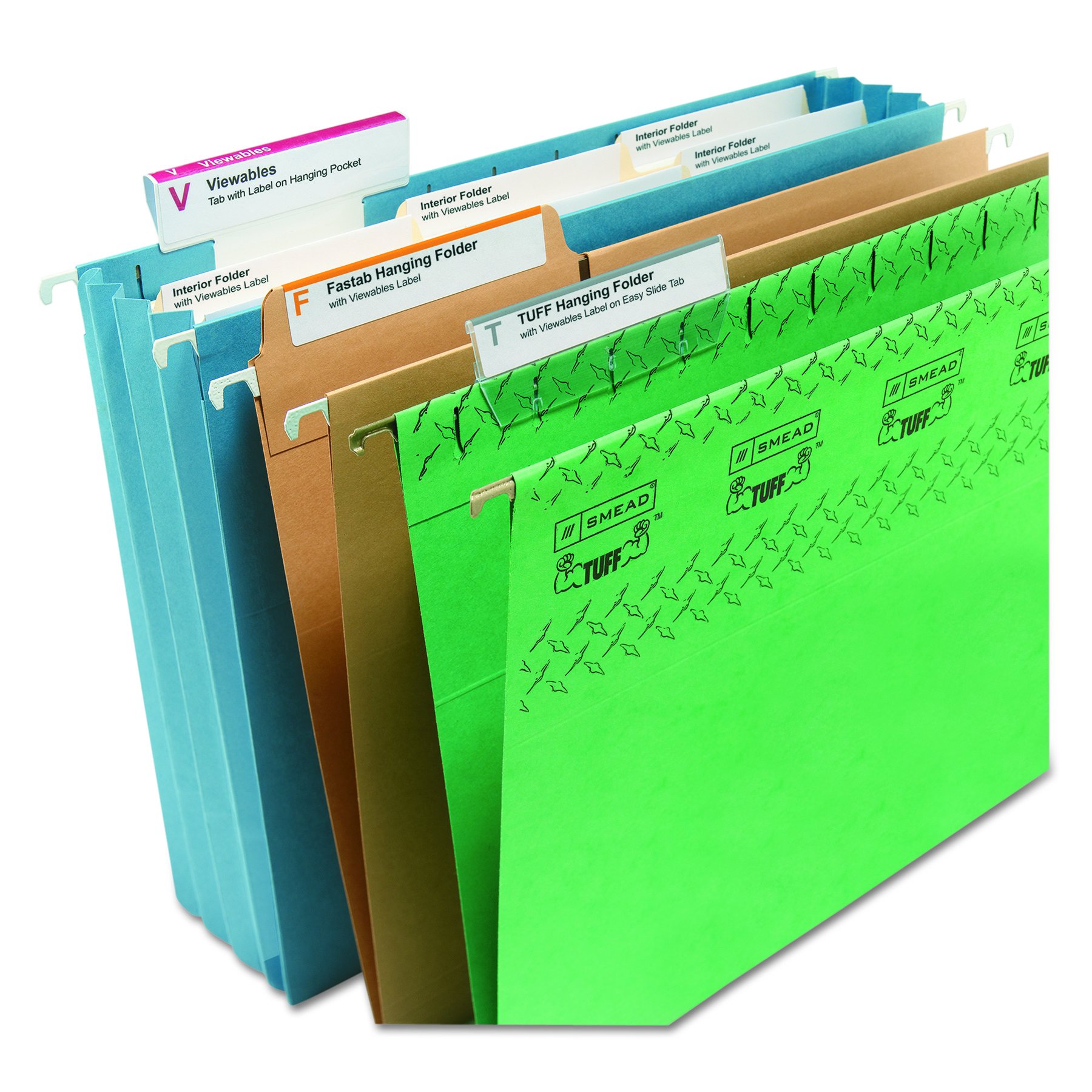 Smead Viewables Premium 3D Hanging Folder Tabs And Labels For Inkjet 
