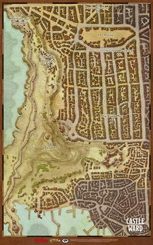 Gale Force Nine Dungeons & Dragons Waterdeep Dragon Heist Vinyl Map Set ...