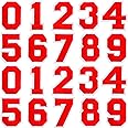 Amazon.com: 40pcs Red Number Patches Sew On Decals Number 0 to 9 Iron ...
