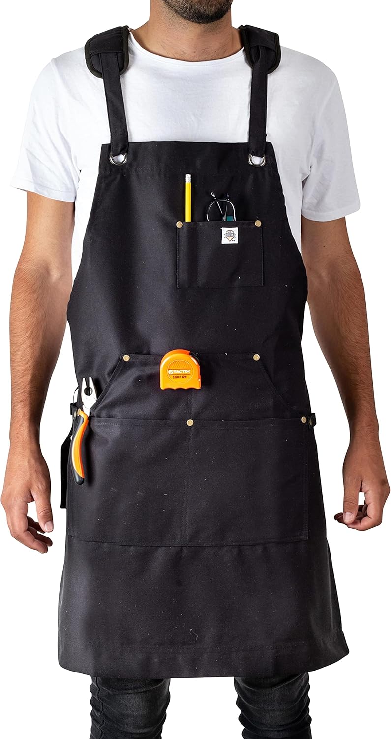 Amazon.com: The First FR Canvas Welding Apron. Fire Resistant Safety ...