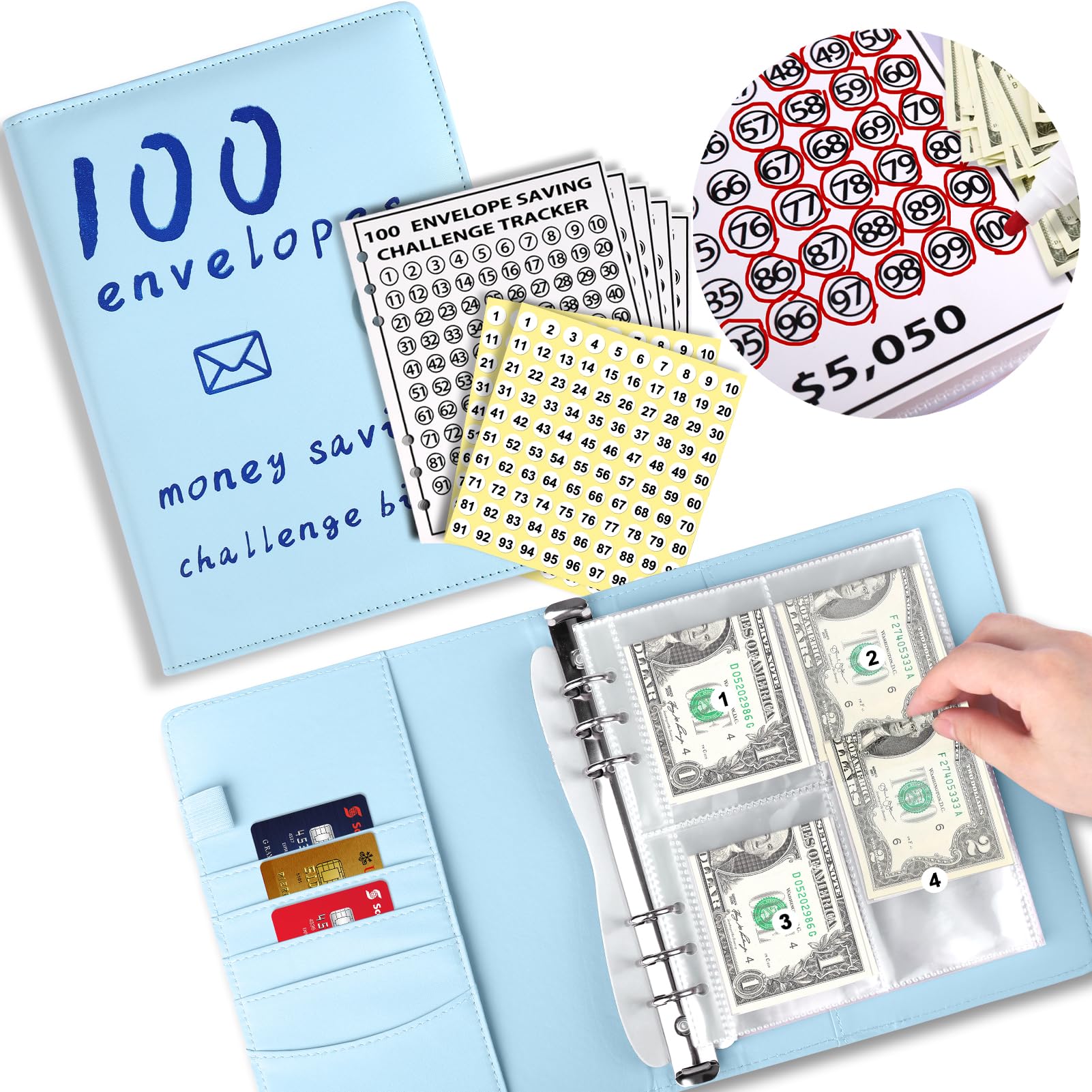 Mua AIERSA 100 Envelopes Money Saving Challenge Binder Kit, Fun Budget ...