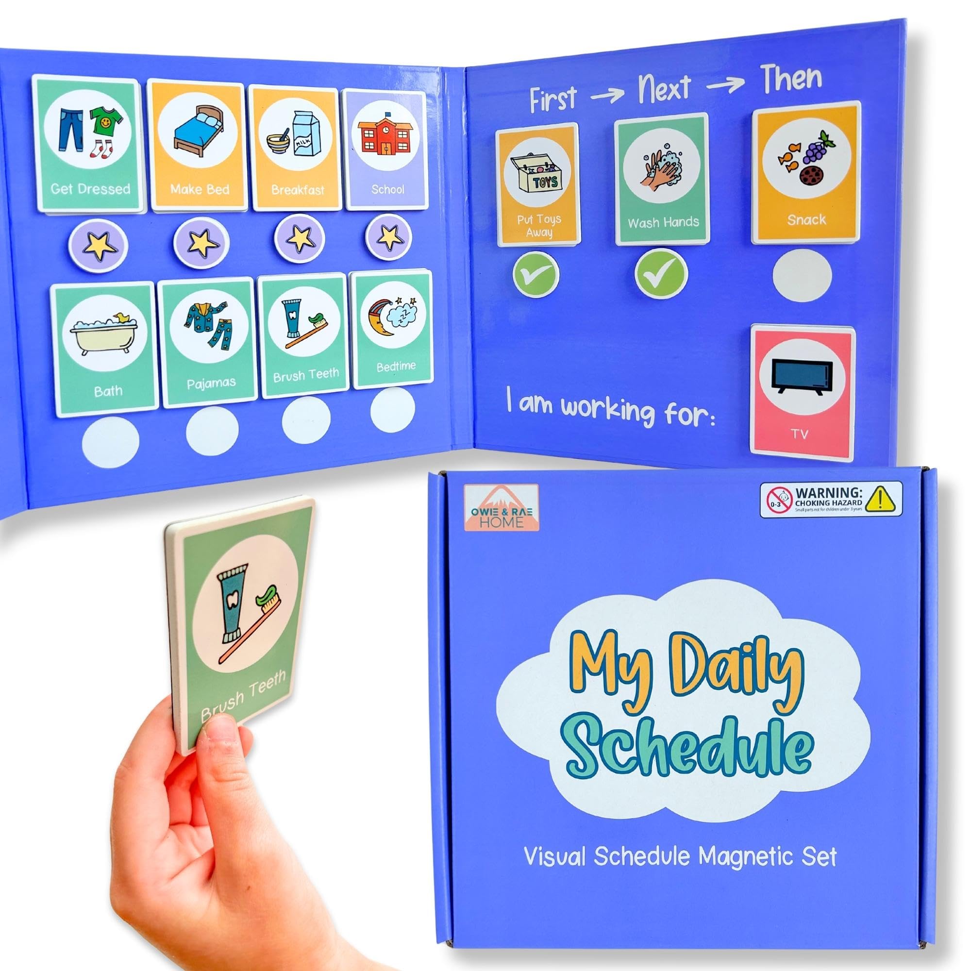 Mua Visual Schedule for Kids - Magnetic Chore Chart at Home ...