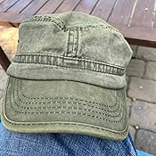 Amazon.com: VOBOOM Washed Cotton Military Caps Cadet Army Caps Unique ...