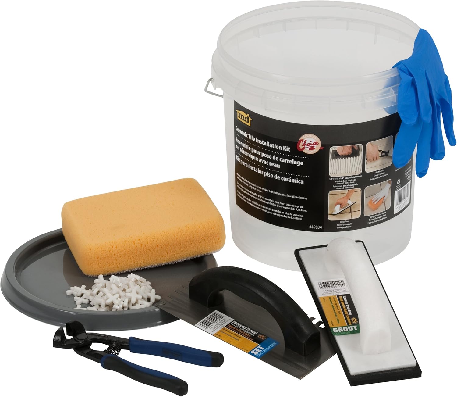 M-D Building Products 49834 Ceramic Tile Kit Bucket - Bucket Tool ...
