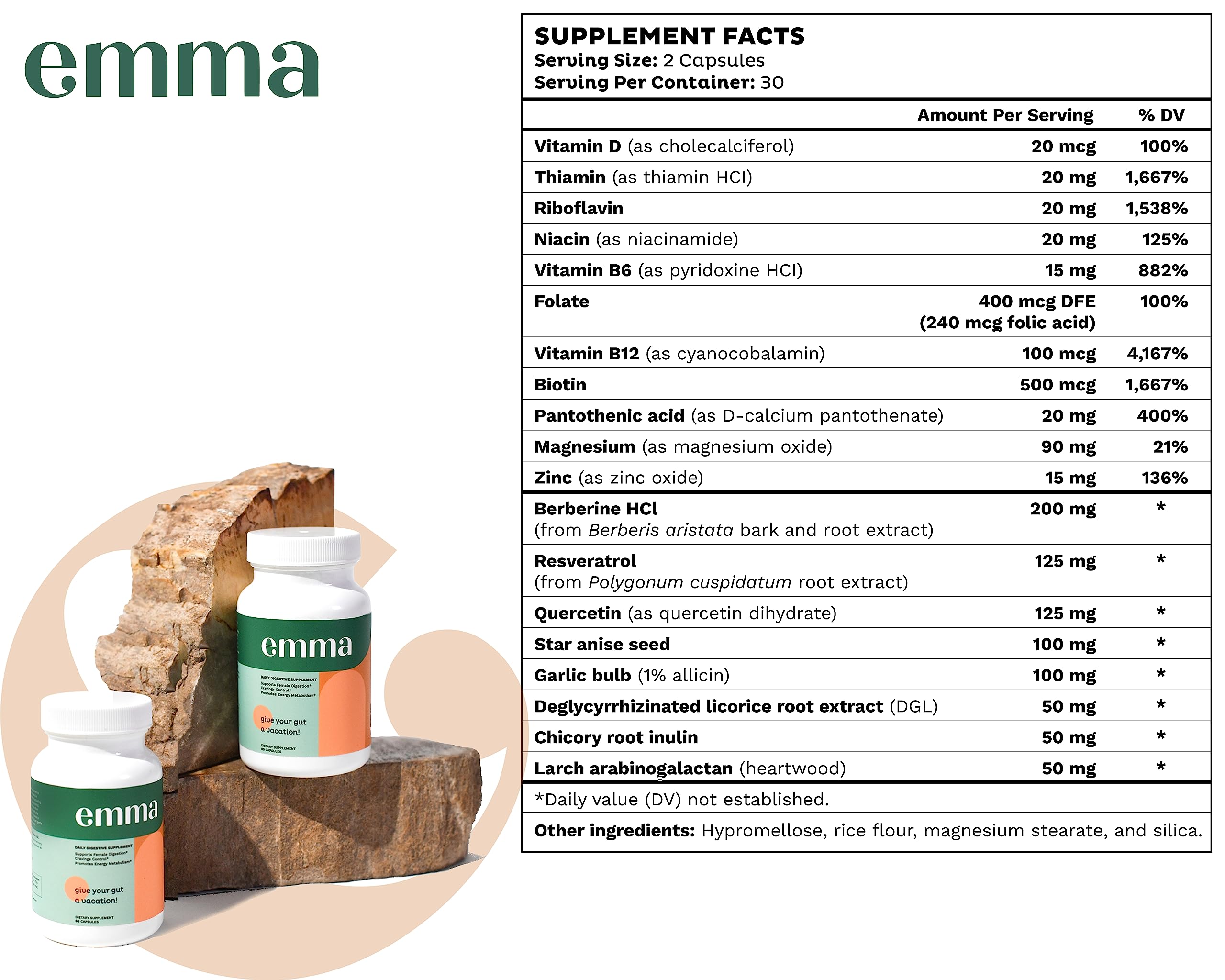 Mua Doctors Endorsed Emma Gut Health Supplement - 60 capsules - Relief ...