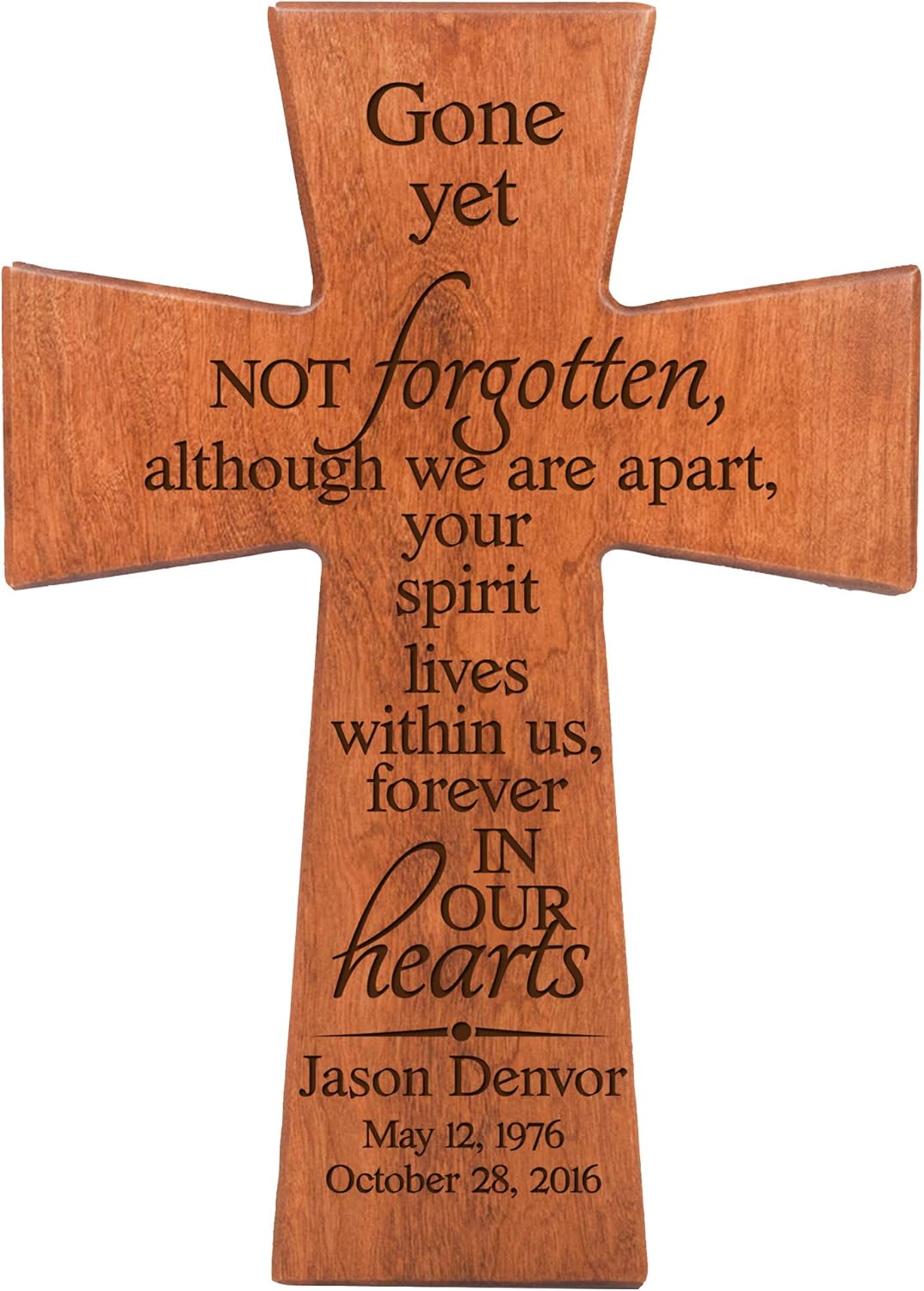 Amazon.com: LifeSong Milestones Personalized Memorial Wall Cross ...