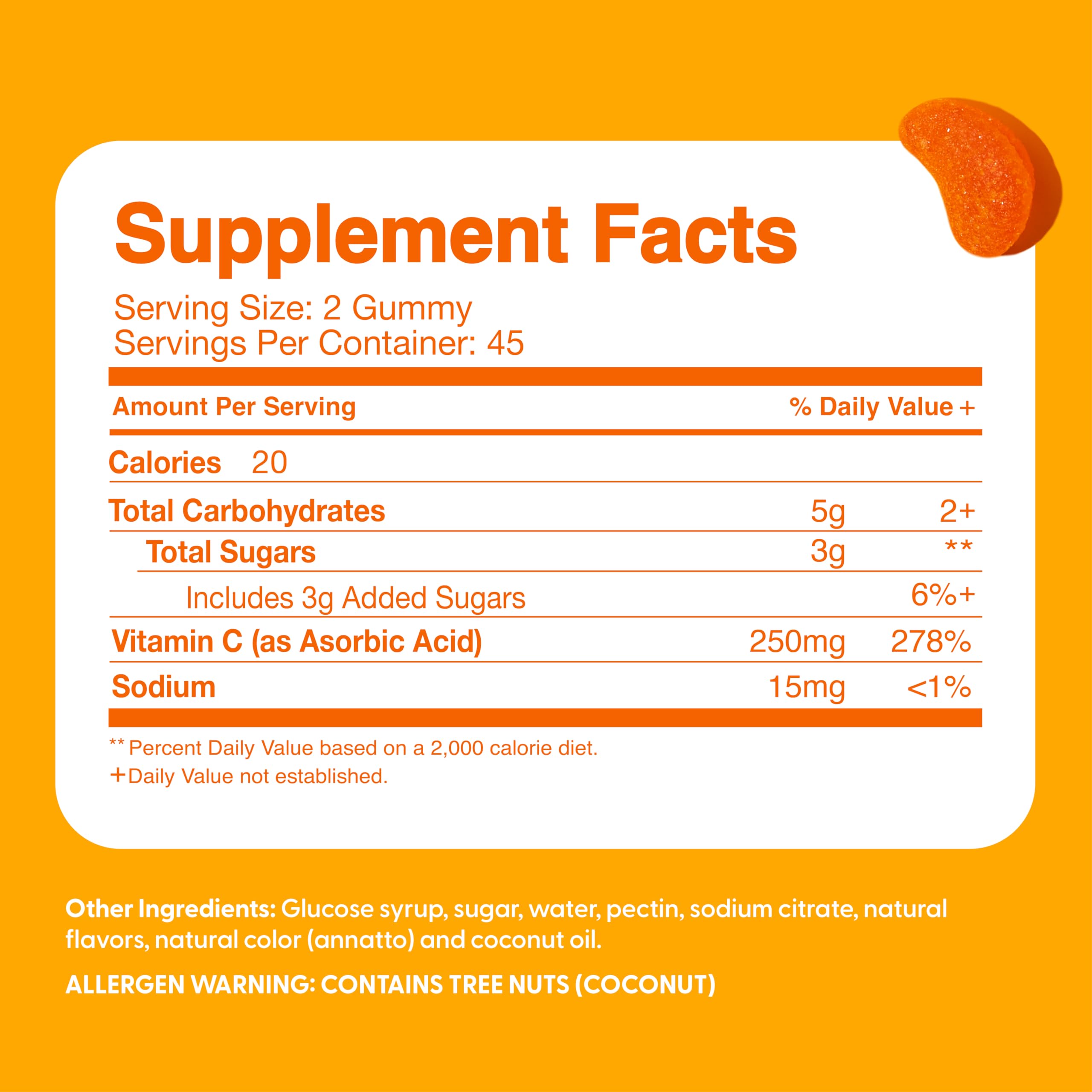 Kids Vitamin C Gummies Chewable For Immune Defense | Plant-Based ...