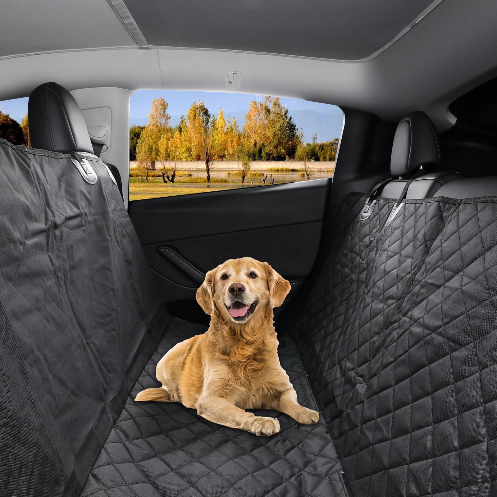BASENOR 2026 Tesla Model Y Juniper Dog Car Seat Cover 100% Waterproof ...