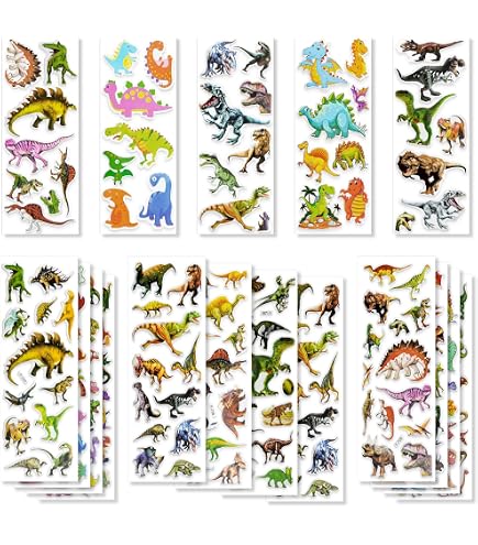 Happy Dinosaur Themed Stationery Paper 80 Sheets 8.5x11 Inch Cosco ...