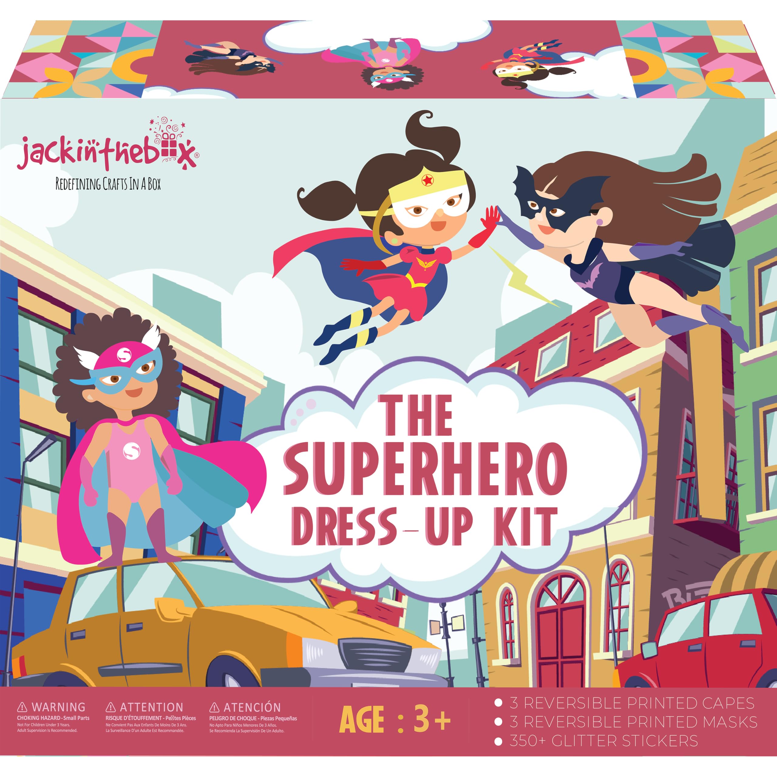 jackinthebox Superhero DressUp Costumes for Little Girls,Superhero ...
