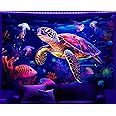 Amazon.com: QGHOT Turtle Tapestry, Blacklight Ocean Wall Hanging ...