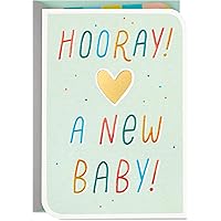 Amazon.com : Hallmark Baby Shower Card (Hooray) : Office Products