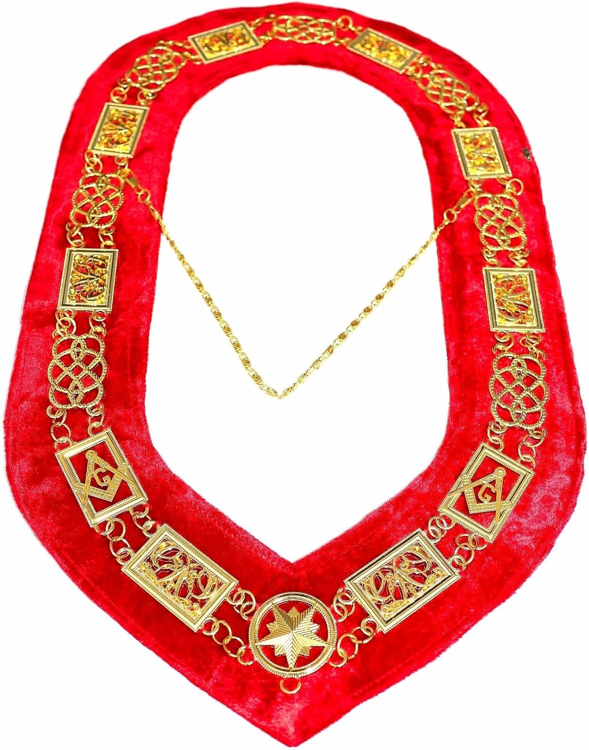 Amazon.com: DEURA Masonic Collar Freemason Grand Lodge Master Mason ...