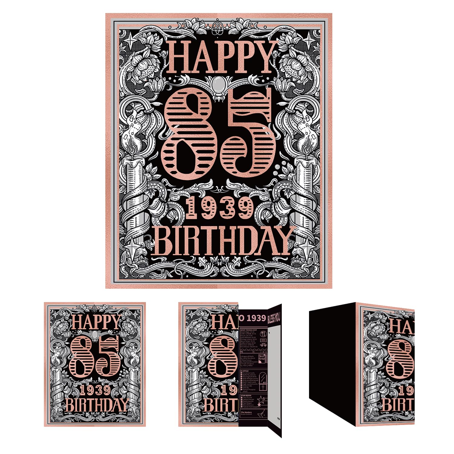 Gcardist 2024 85th Woman Birthday Greeting Card, 85 Years Old Birthday ...