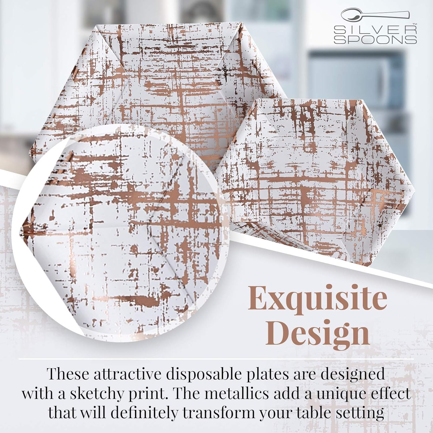 PARTY DISPOSABLE 36 PC DINNERWARE SET | 18 Dinner Plates | 18 Side ...