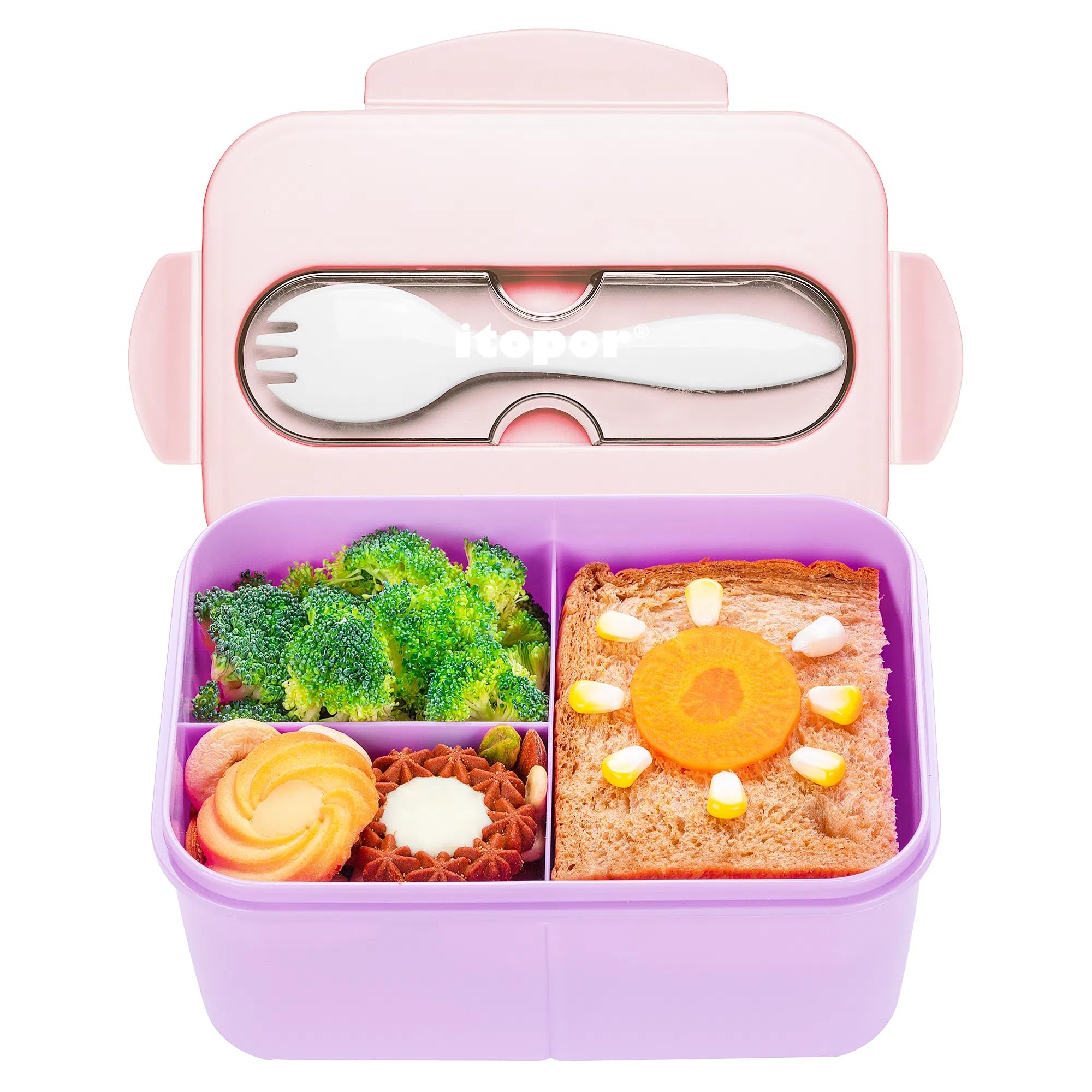 Itopor® Bento Box,Ideal Leak-Proof Lunch Box Kids,Mom’s Top Choice ...