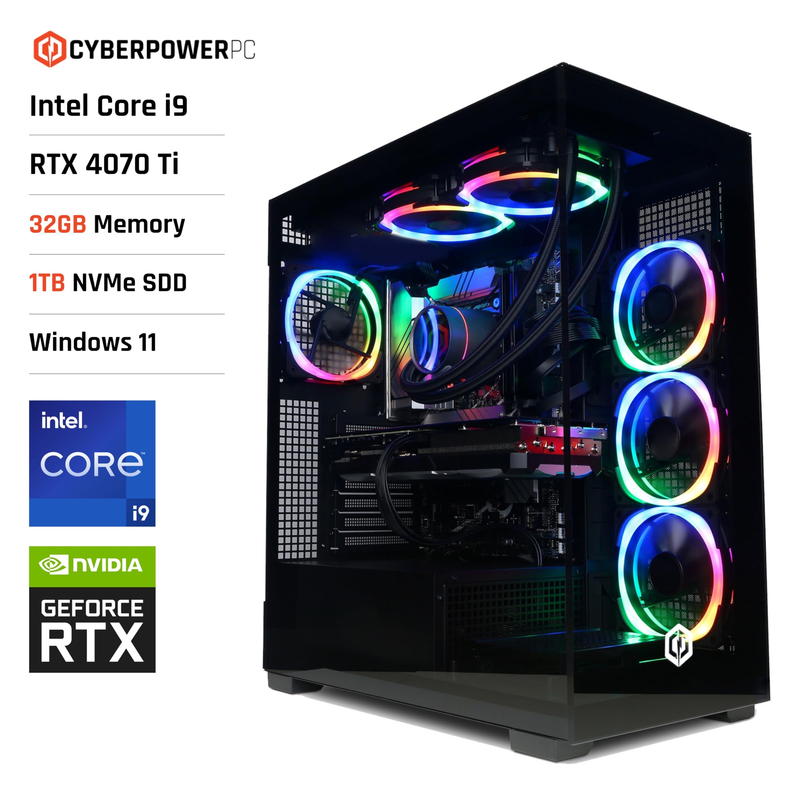 Mua CyberPowerPC Luxe Gaming PC - Intel Core i9-14900KF, Nvidia RTX ...