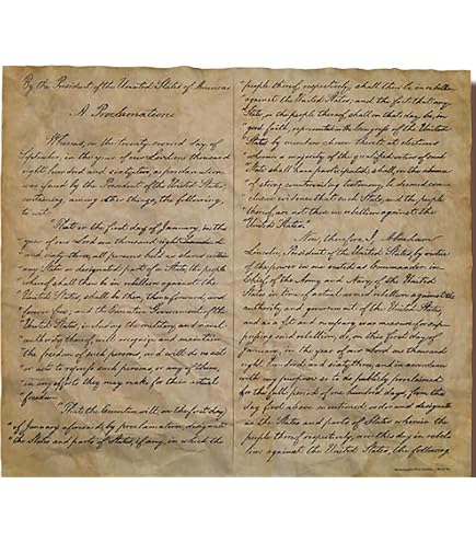 Wood Parchment Gettysburg Address Quill Pen Handwritten Text On