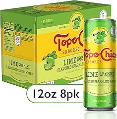 Topo Chico Sabores Lime with Mint Extract 12oz 8pk