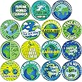Amazon.com: 120 Pieces Earth Day Mini Buttons Earth Pins Cartoon Earth ...