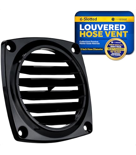 Boat Through Hull Vent 2-Pack Marine Boat Vents - White Louvered Flush ...