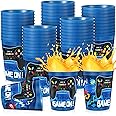 Amazon.com: Tanlade 50 Pcs 16 oz Video Game Theme Cups Gaming Party ...