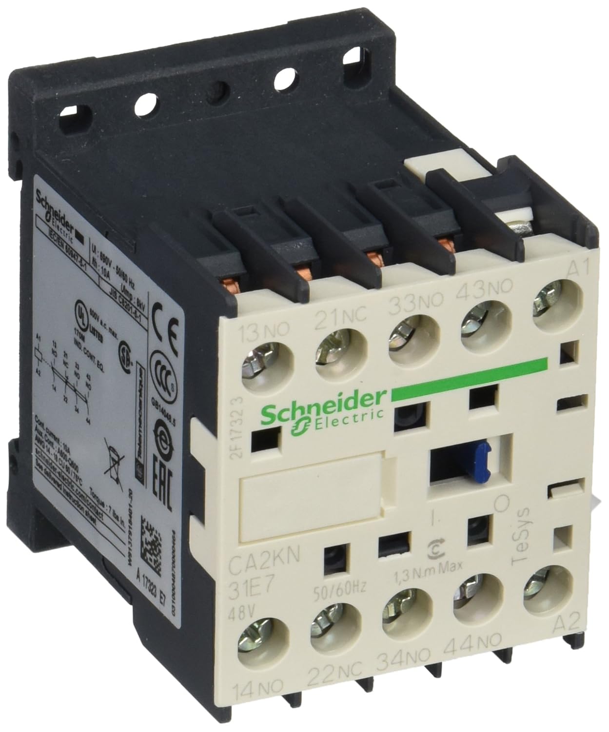 Schneider Electric Ca2kn31e7 Relais 48 V 50/60 Hz, Relais de commande 3 ...