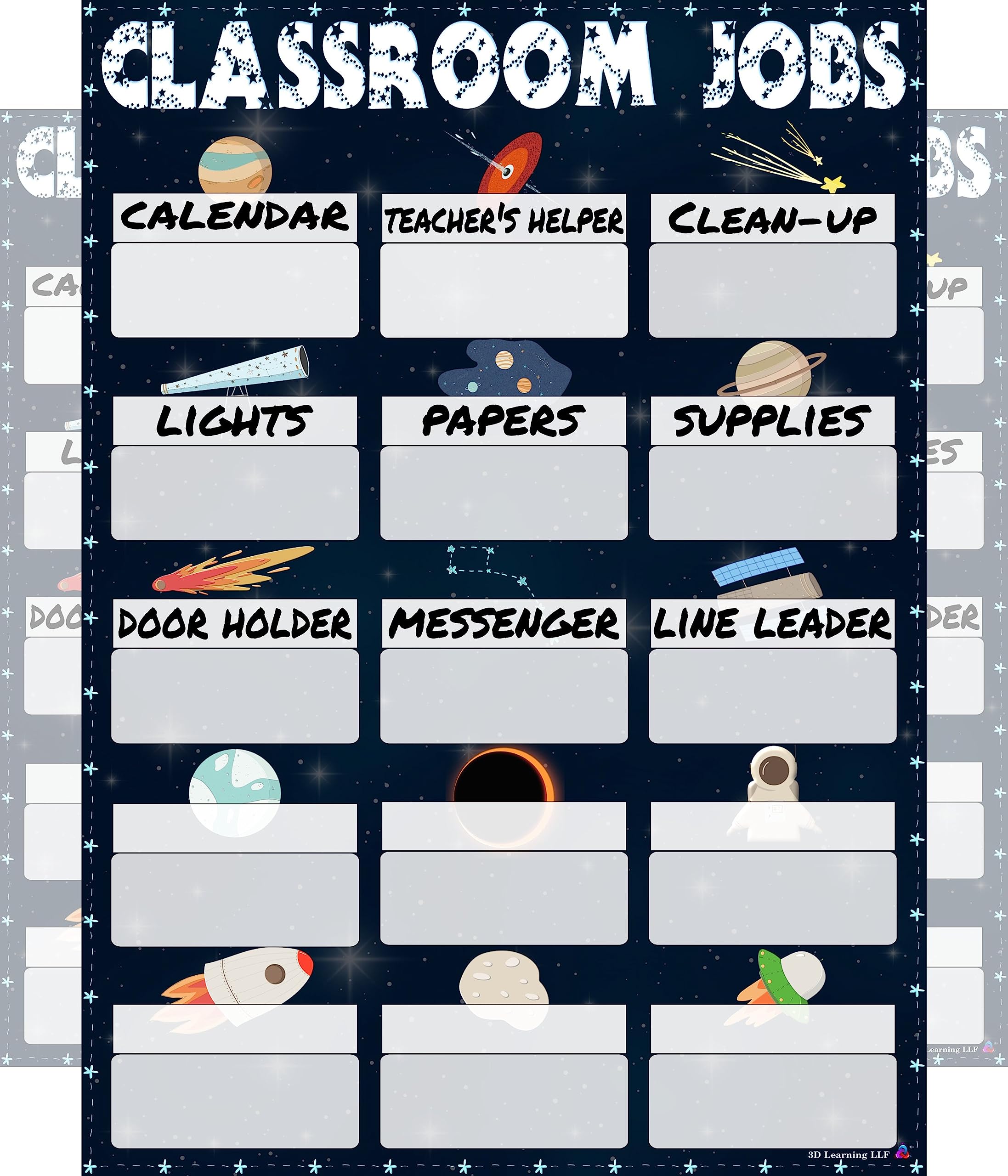 Mua 3D Learning LLF Space Class Jobs Chart- Laminated 14x19.5 ...