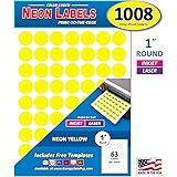 Amazon.com : Yellow Round Color Coding Inventory Labeling Dot Labels ...
