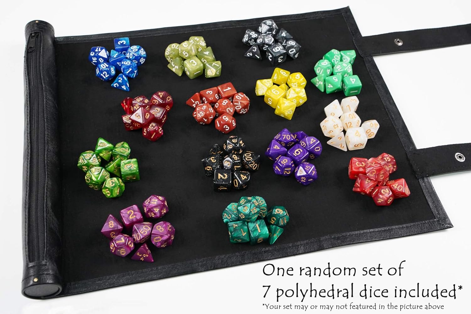 Scroll Dice Tray and Rolling Folding Mat DND Dice Scroll Mat Holder ...