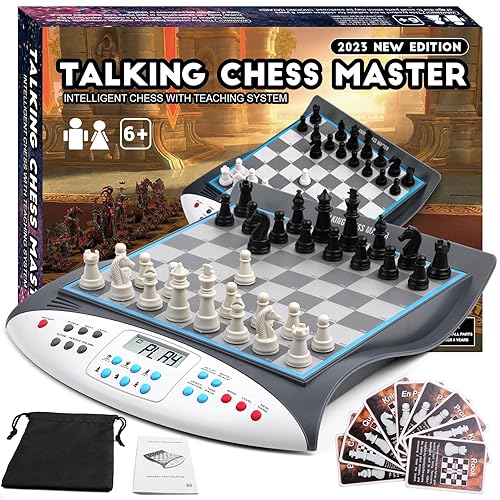 Talking Chess Master Electronic Chess Set with Teaching Mode - Perfect ...
