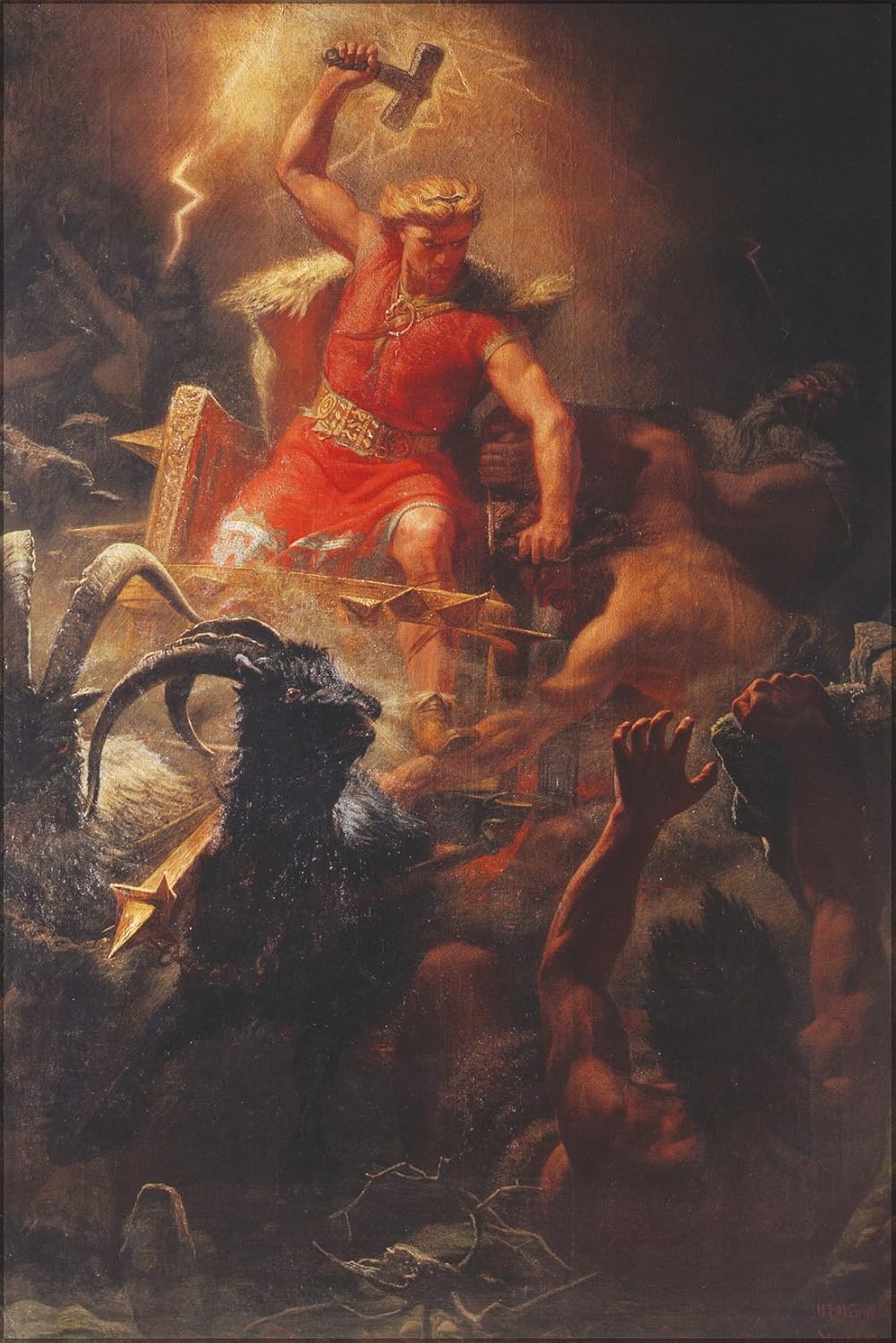 24 x 36 Poster ; Thor, Le Dieu de la Mythologie Nordique. Thor de ...