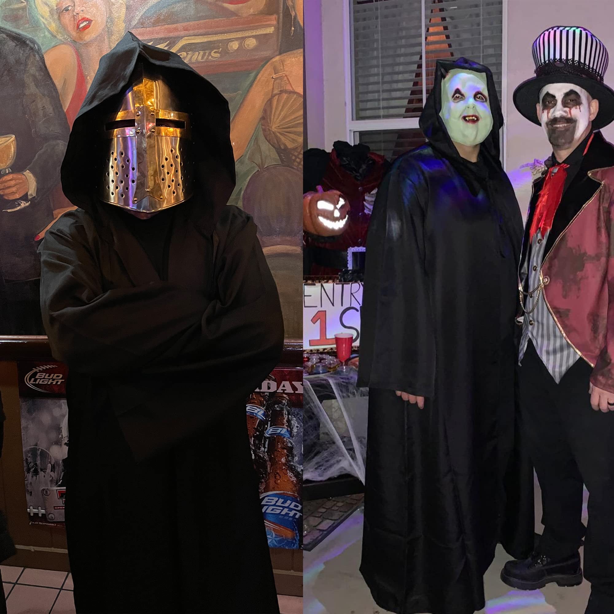 Mua Adult Sith Robe Halloween Black Jedi Hooded Cloak Voldemort Anakin ...