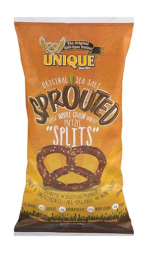 Unique Pretzels - Sprouted Splits Pretzels, Homestyle Baked, Certified ...