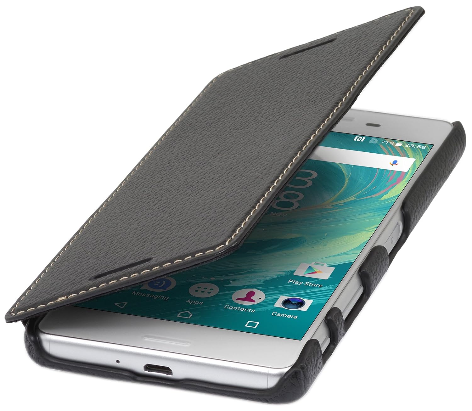 StilGut Book Type Case, Hülle Leder-Tasche: Amazon.de: Elektronik