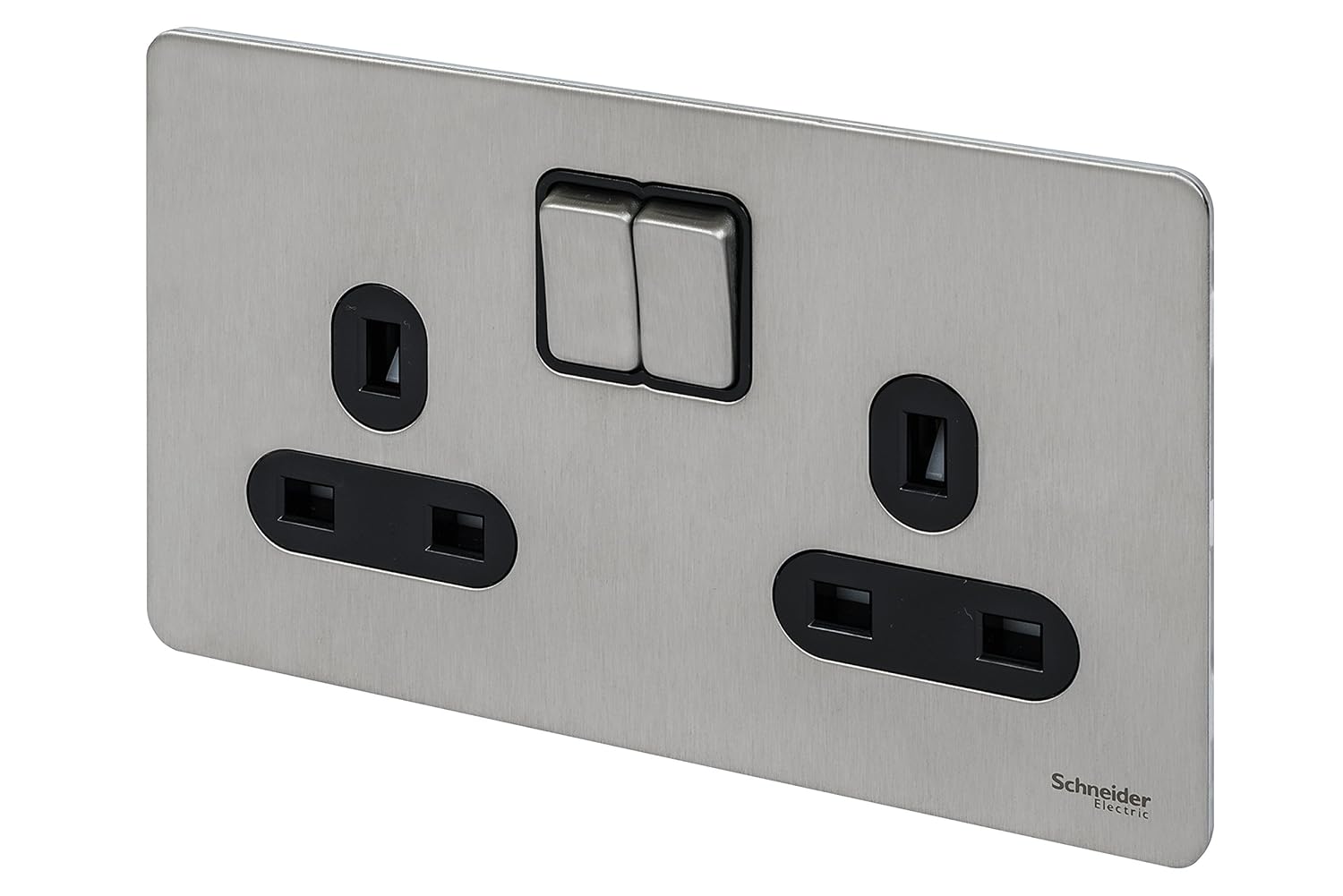 Schneider Electric Ultimate Screwless Flat Plate – Switched Double ...