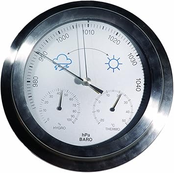 Weathereye WEA27 Stainless Steel Single Case Thermometer/Hygrometer ...
