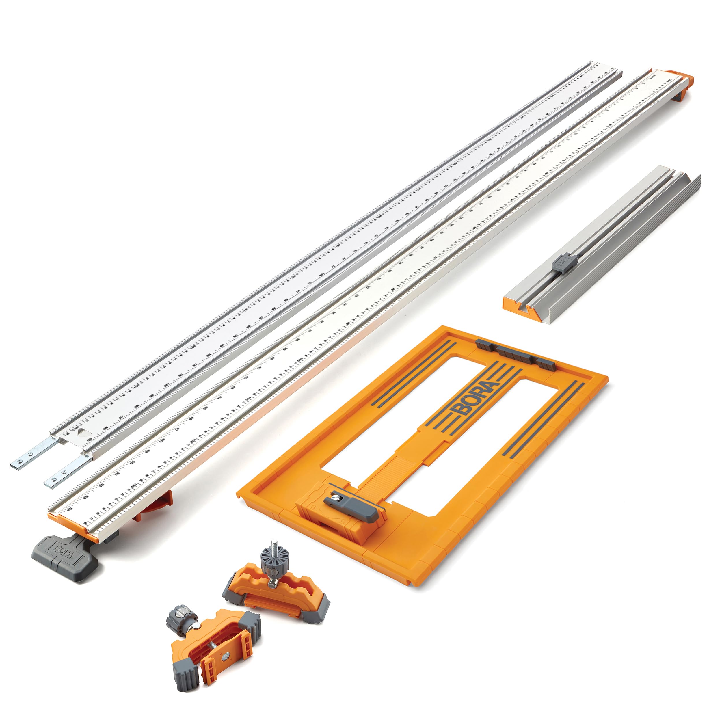 BORA 5-Piece NGX Deluxe Clamp Edge System Set for Making Precision Cuts ...