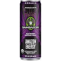 Amazon.com: Sambazon Organic Amazon Energy Drink, Jungle Love, Acai ...