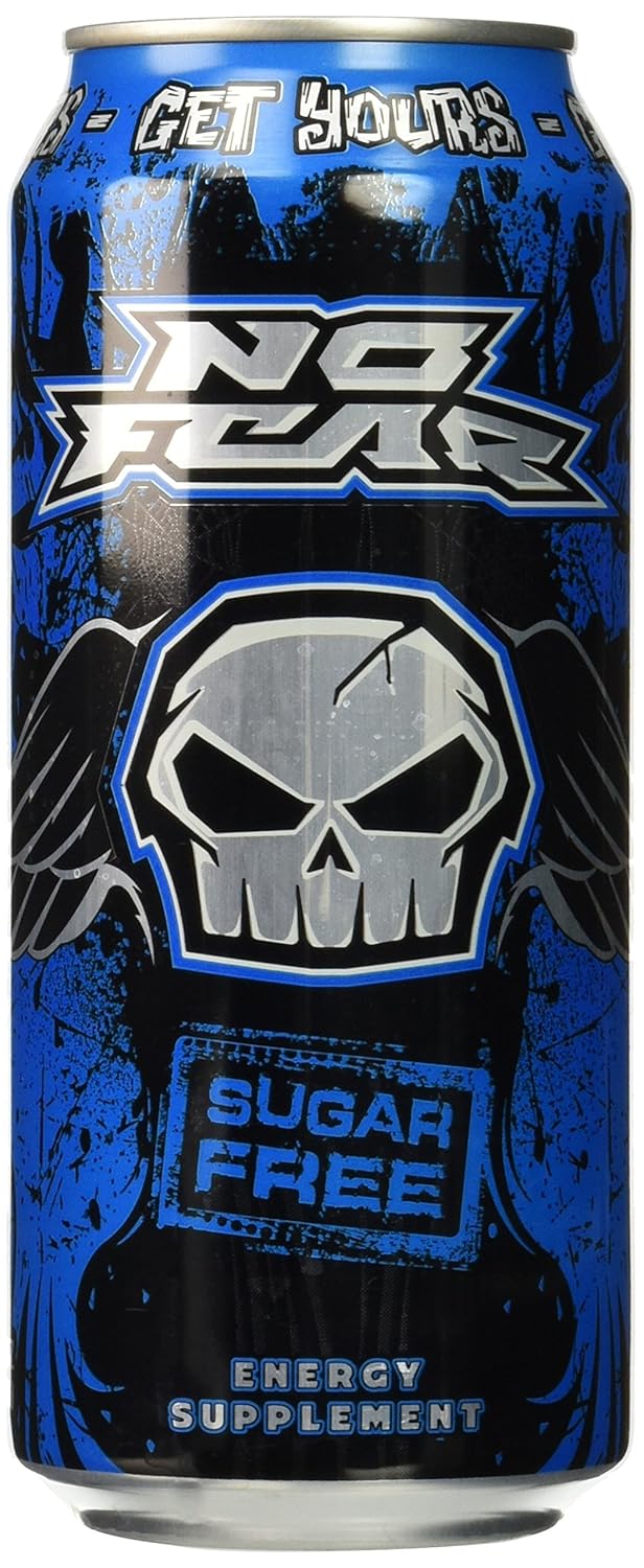 No Fear Energy, 16 Ounce Cans (Pack Of 12) Original Sugar Free: Amazon ...