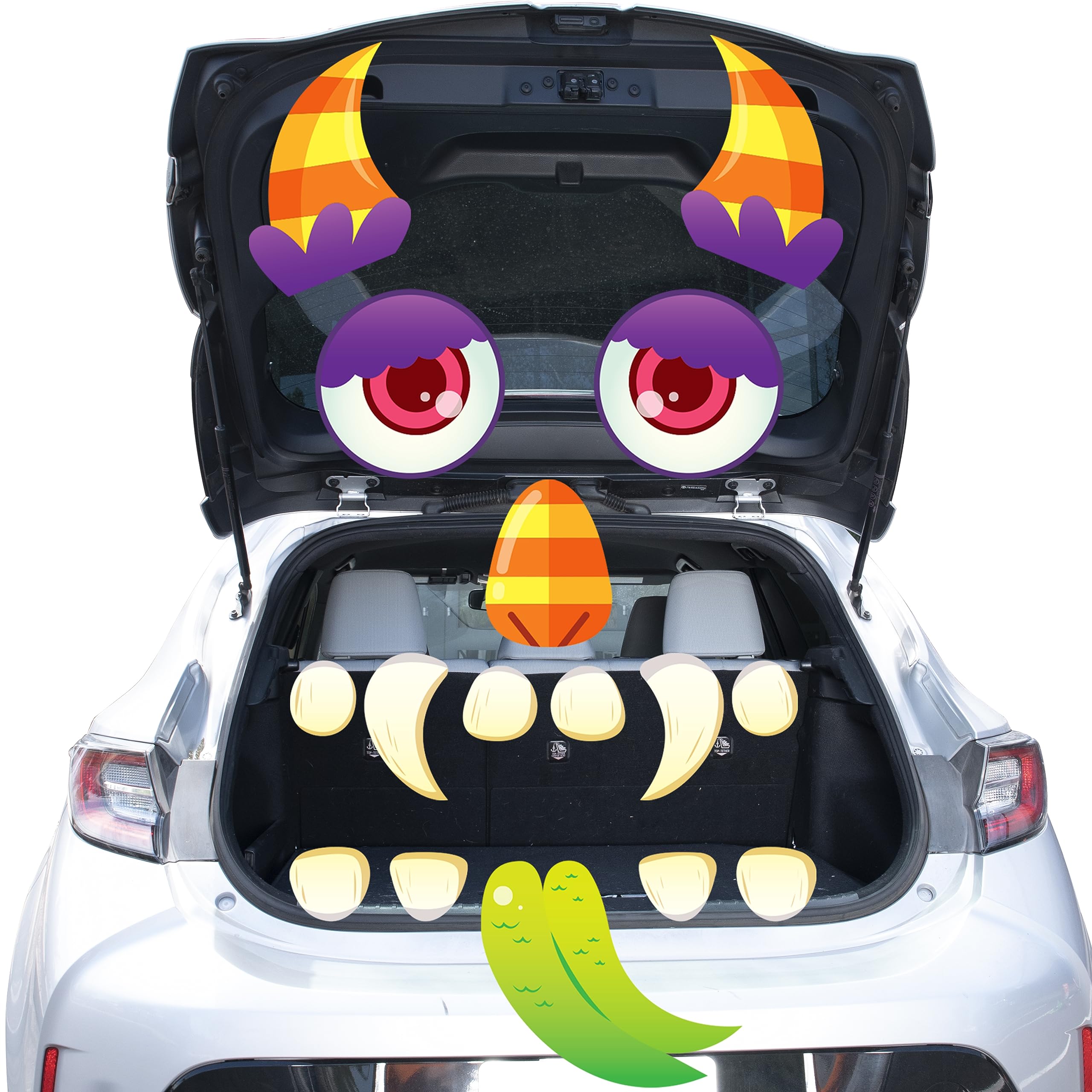 JOYIN Halloween Monster Trunk or Treat Car Archway Garage Decoration ...