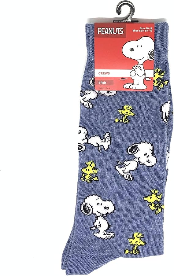 Peanuts Crew Socks Charlie Brown/Woodstock/Snoopy - - One size: Amazon ...