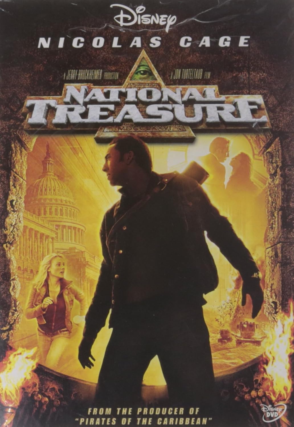National Treasure DVD: Amazon.in: Nicolas Cage, Justin Bartha, Diane ...