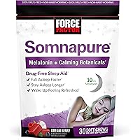 Amazon.com: Force Factor Somnapure Soft Chews with 10mg Melatonin, L-Theanine, Chamomile, Lemon ...