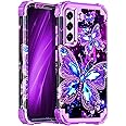 Amazon.com: Miqala for Galaxy S22 Plus 5G Case,Glow in The Dark Three Layer Heavy Duty ...