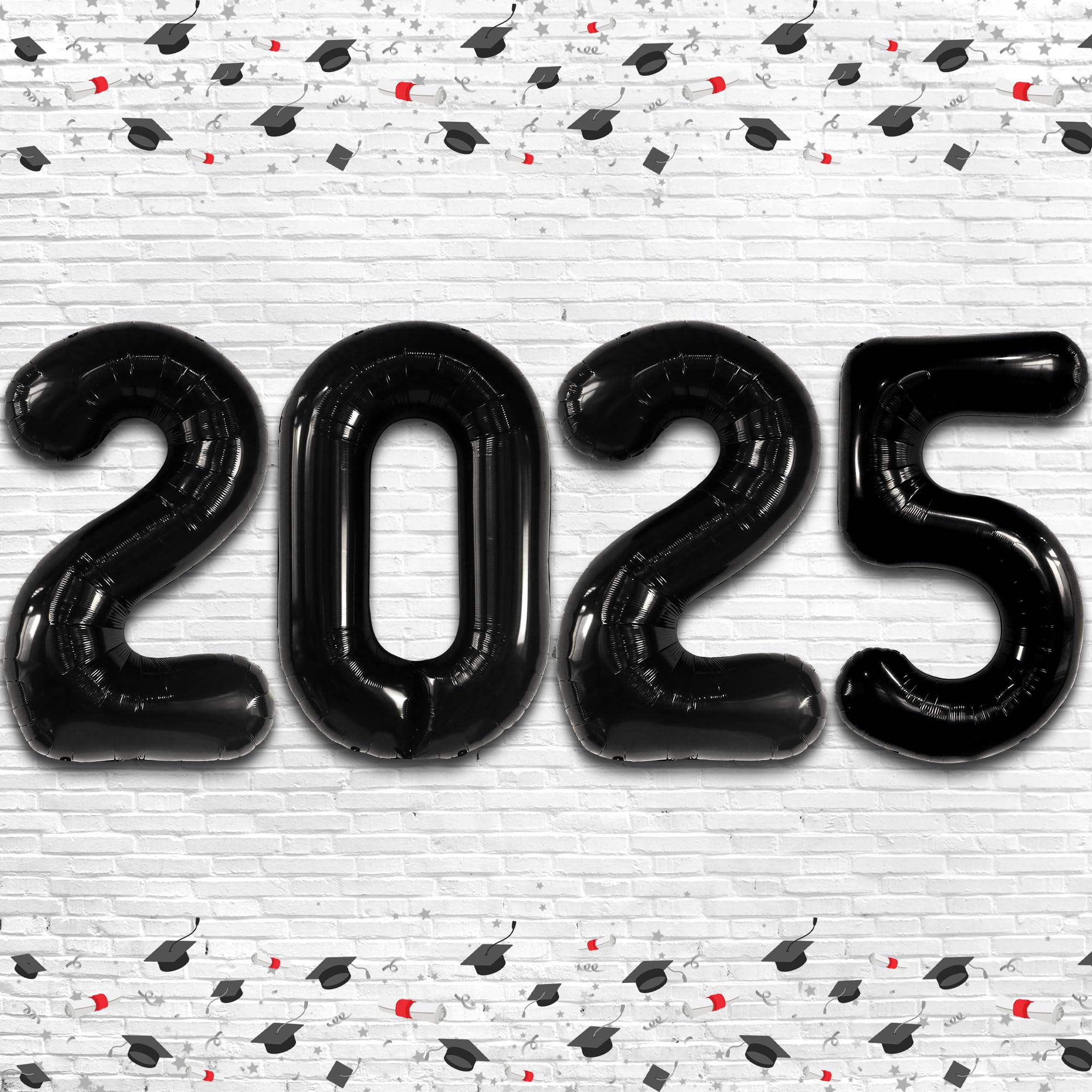 KatchOn, Huge Black 2025 Balloons Number - 42 Inch, Graduation Balloons ...
