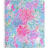 Lilly Pulitzer Large Hardcover Spiral Notebook, 11" x 9.5" with 160 ...