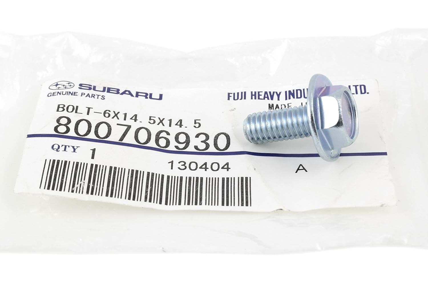 Amazon.com: Genuine Subaru Bolt 800706930, 1 Pack: Automotive