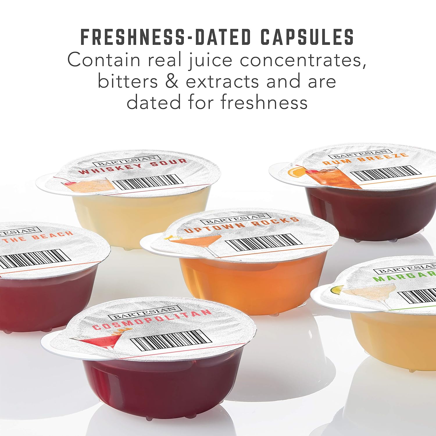 Kitchen Pack of 6 Cocktail Capsules 55370 for Bartesian Premium ...