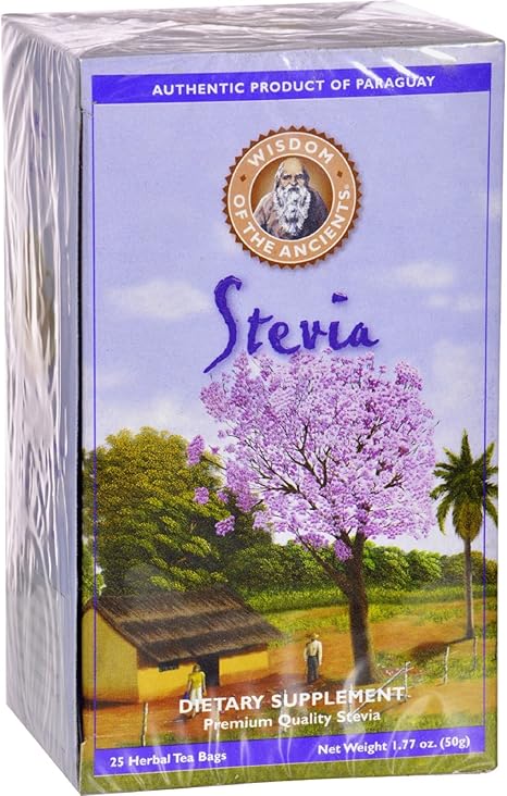 Amazon.com: Wisdom Natural Stevia Herbal Supplement -- 25 Tea Bags ...